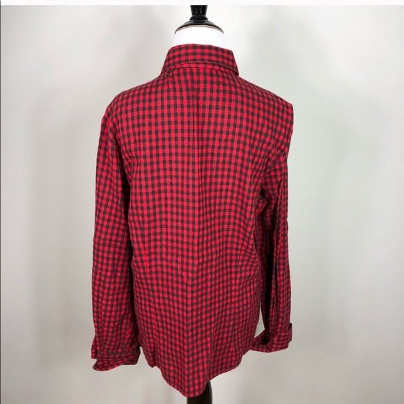 Vintage | Tops | Vintage Red Buffalo Check Plaid Flannel Top | Poshmark